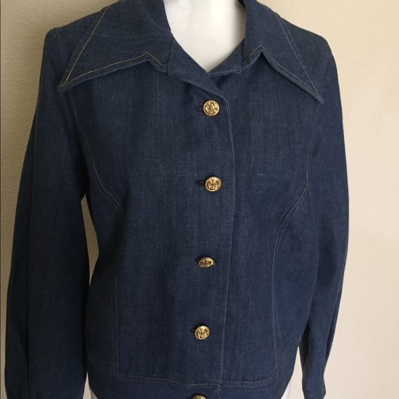 Vintage | Jackets & Coats | Vintage 976 Dagger Collar Denim Jacket ...